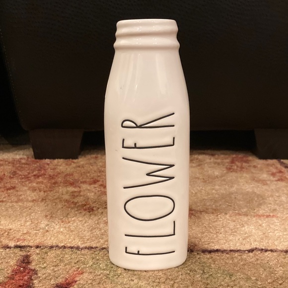 Rae Dunn | Accents | Rae Dunn Flower Vintage Milk Bottle Style Vase ...